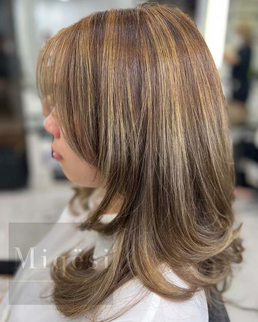 Non-Bleach Highlights + Scalp Soothing / Milk Collagen Treatment + Haircut