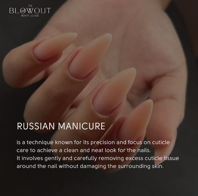 Russian Manicure with Polish (One-Tone)